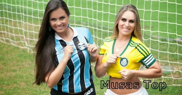 Charlene Macedo e Aline Silva, Musas do Palmeiras e Grêmio | Brazilian ...