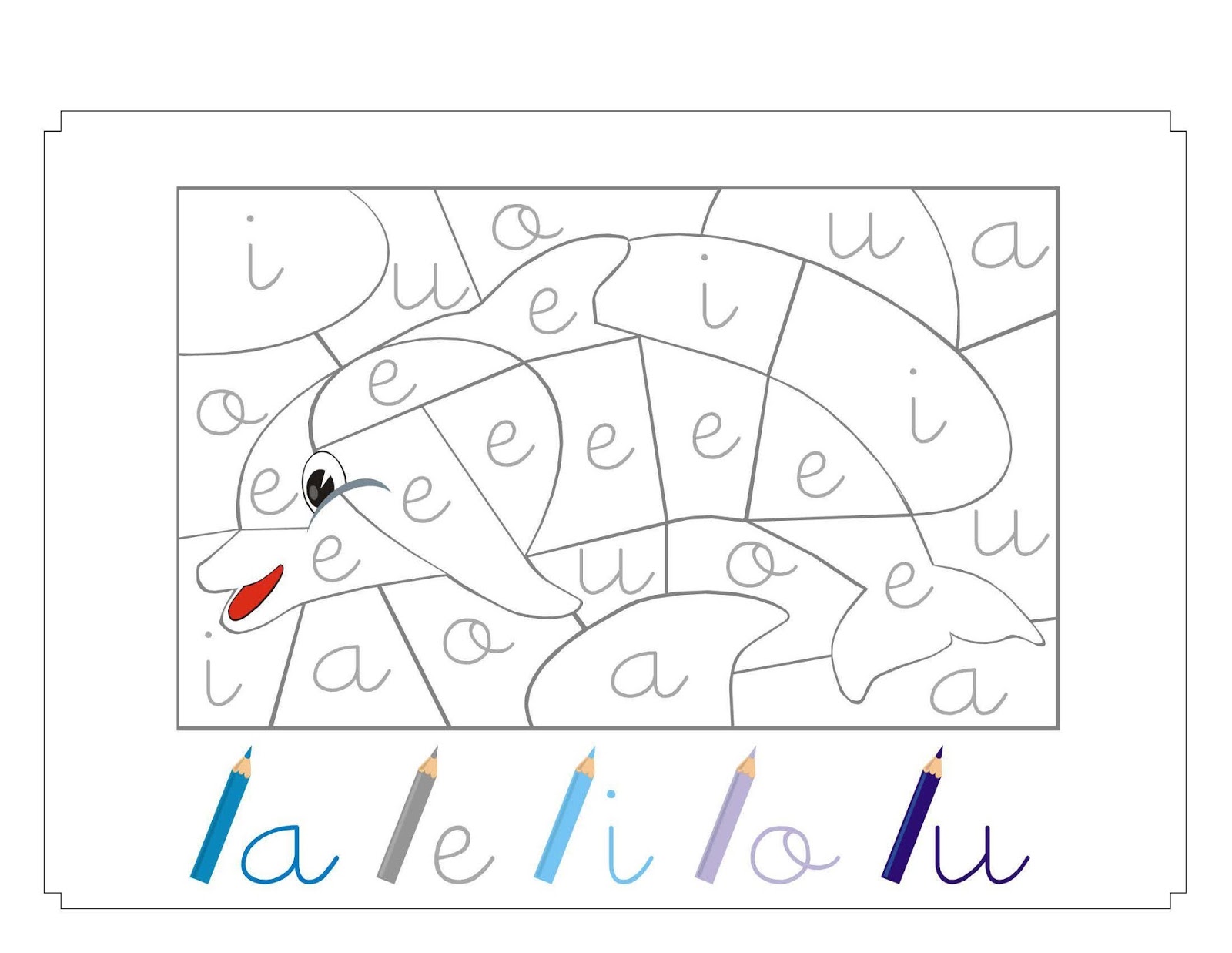 Dibujos Con Vocales Para Imprimir - Dibujos para Imprimir y Colorear