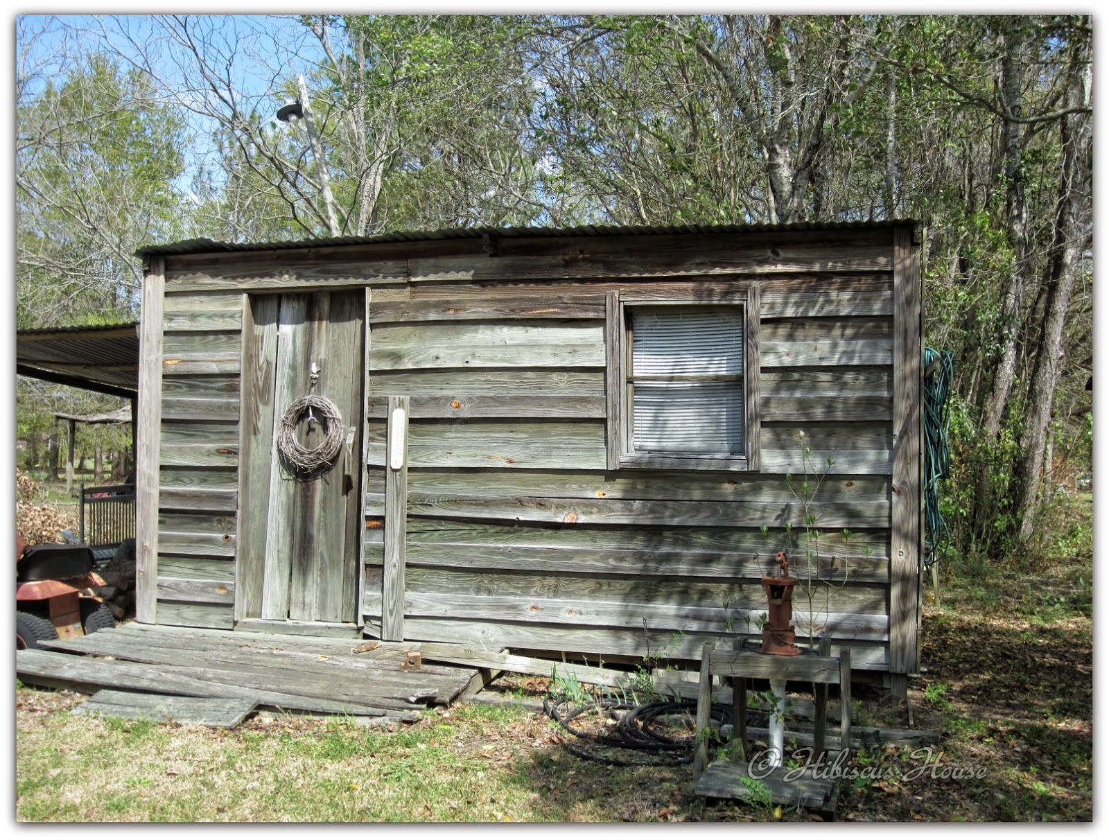 Hibiscus House: The Old Shack & Hand Pump