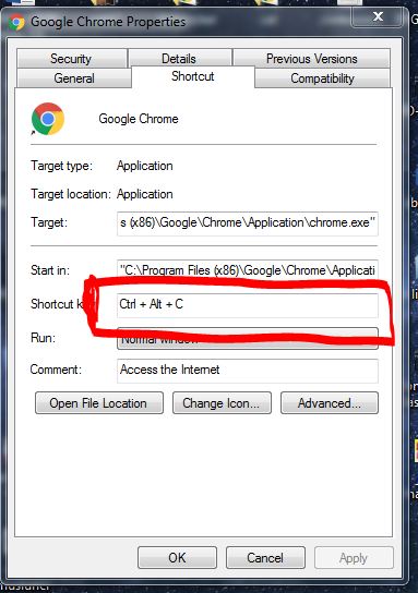 How to Open Any Programs with Keyboard Shortcuts In Windows 7,8 and 10