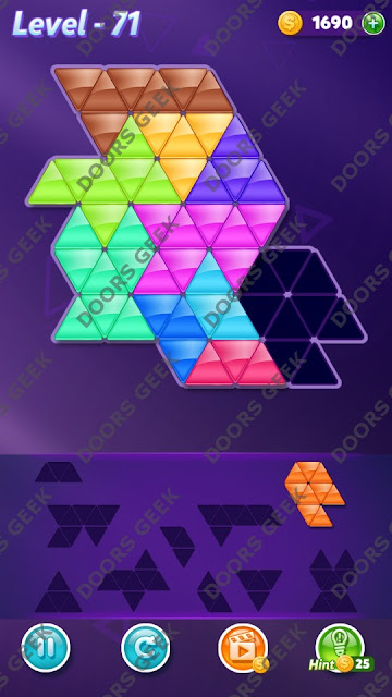 Block! Triangle Puzzle 10 Mania Level 71 Solution ~ Doors Geek