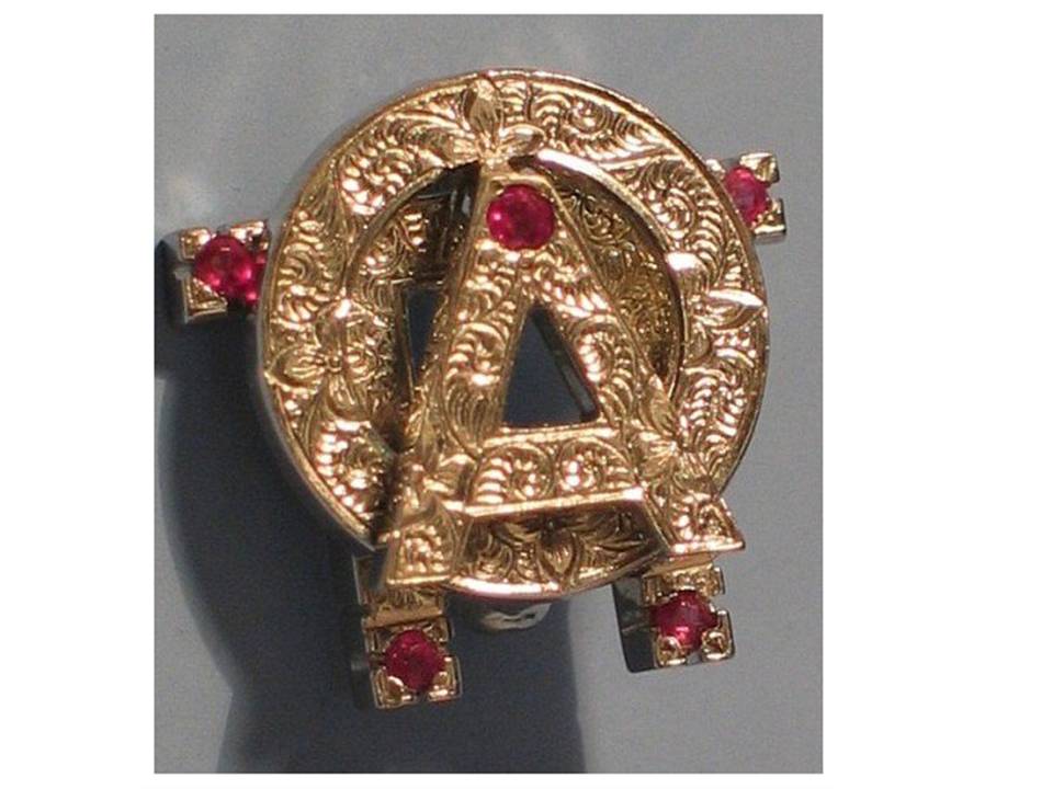 NPC Sorority Badges: Alpha Omicron Pi