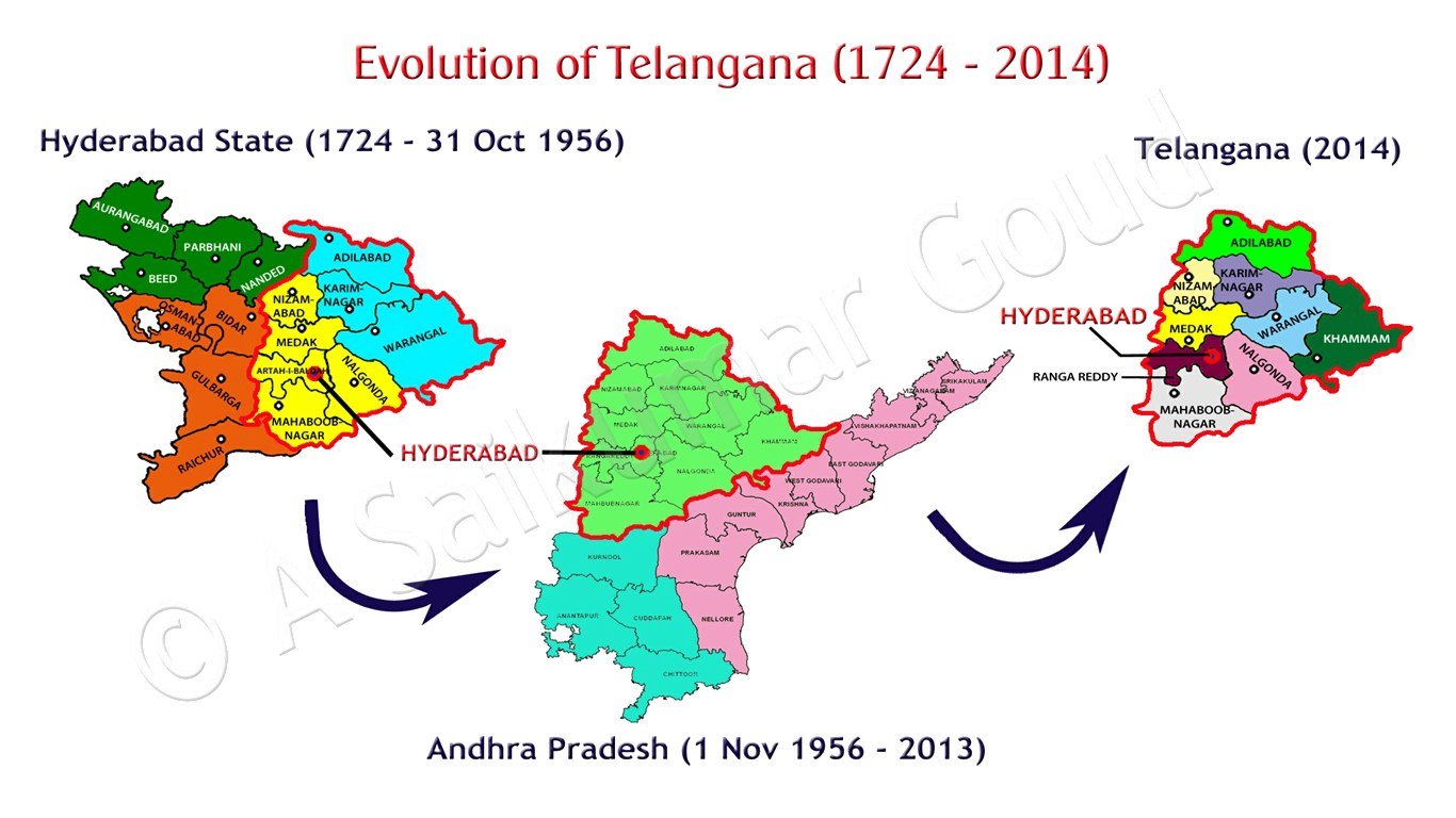 Welcome to Rohith's world..!!!: Geographical changes of Telangana from ...