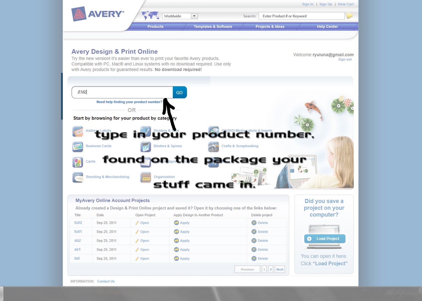 Notes From The MasterMind: Avery Online Wizard!