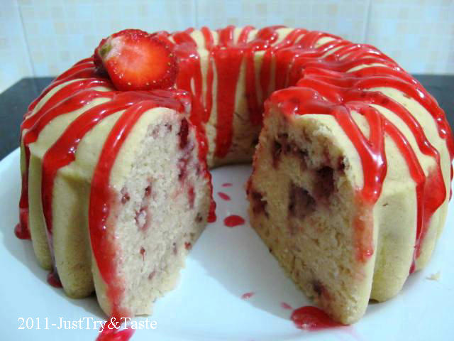 Resep Cake Kukus Yogurt Strawberry | Just Try & Taste