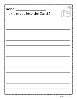 Earth Day Writing Prompts - Team J's Classroom Fun