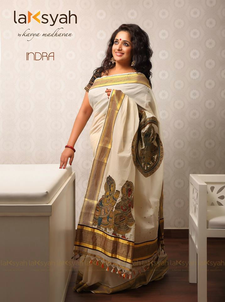 Kavya Madhavan in Kerala Set Saree Stills | Cine South