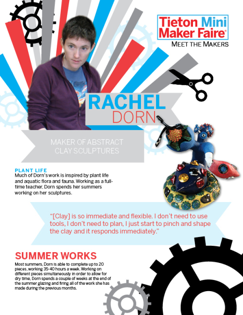 Rachel Dorn Ceramic Sculpture: Mini Maker Faire