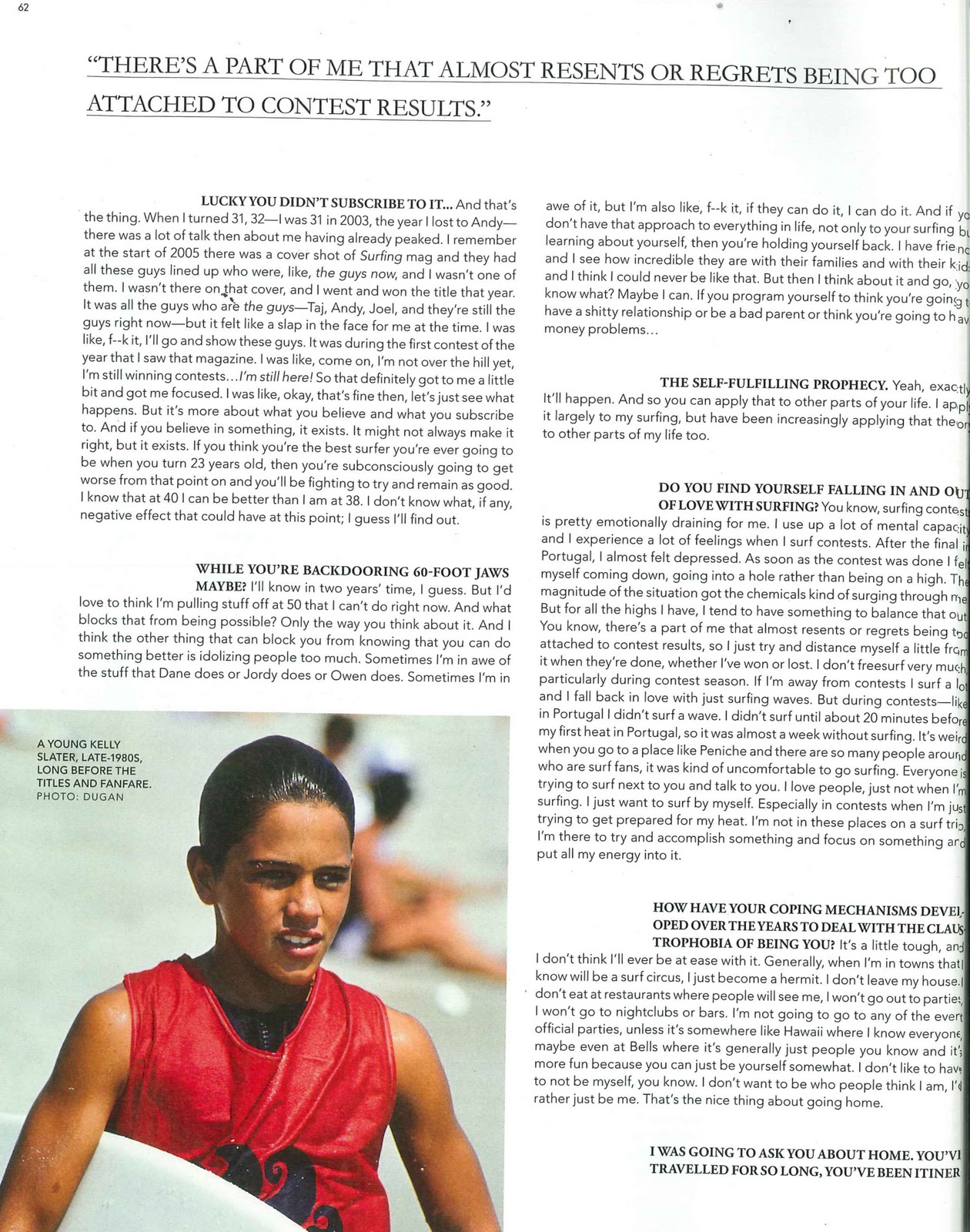 Quiksilver PR: Surfer Magazine's Commemorative Issue of Kelly Slater ...