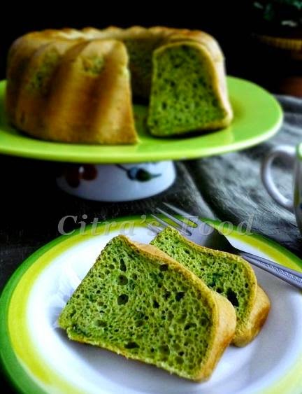 Citra's Home Diary: Best Spinach Cake / Cake Bayam, lezat dan bergizi