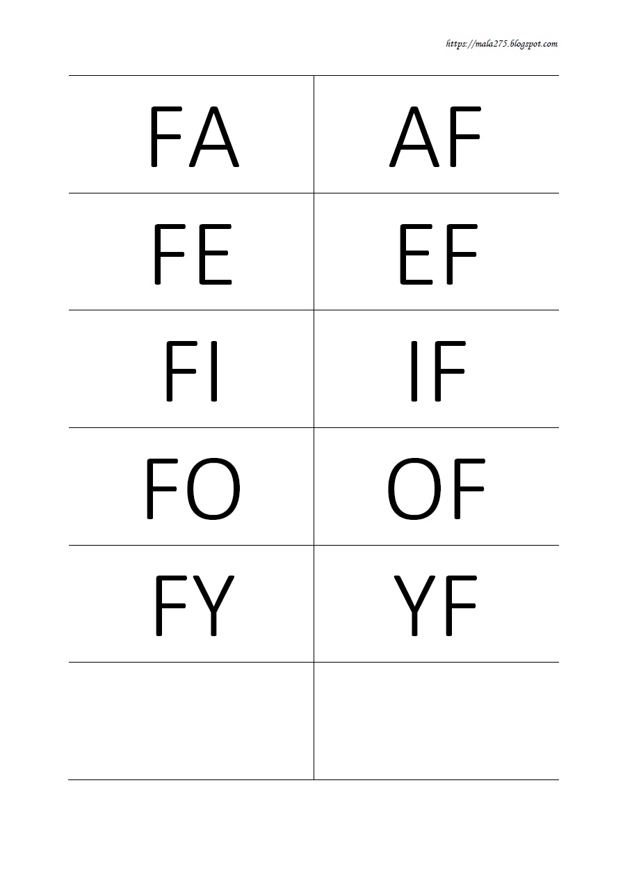 BLOG EDUKACYJNY DLA DZIECI: Literka F