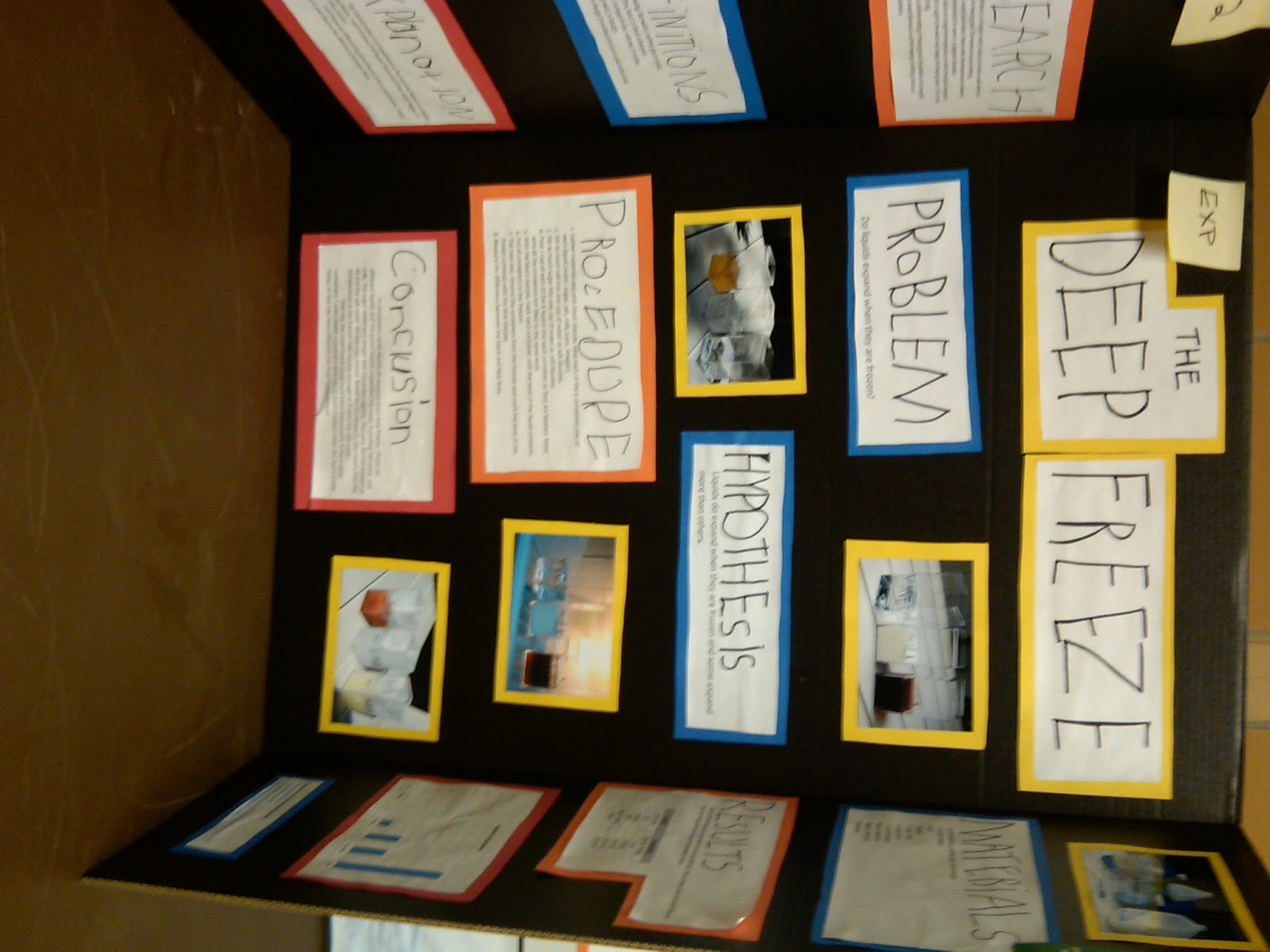 Principal's Blog: A Sea of Science Fair Projects