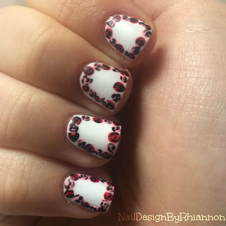 Nail Design By Rhiannon: Painting the Rose Border! (Nail art tutorial)