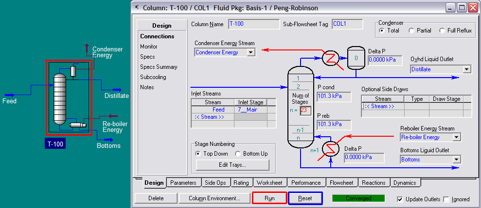 All about chemical engineering : Distillation in ASPEN HYSYS