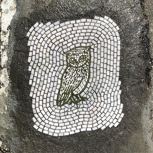 My Owl Barn: Jim Bachor Beautifies Potholes with Colorful Mosaics