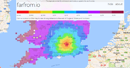 Maps Mania: The Great British Drive Time Map