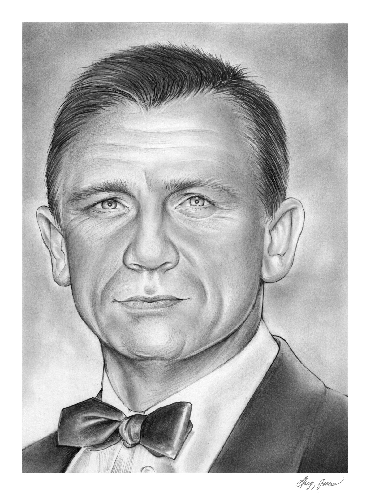 Sketch of the Day: Daniel Craig as James Bond