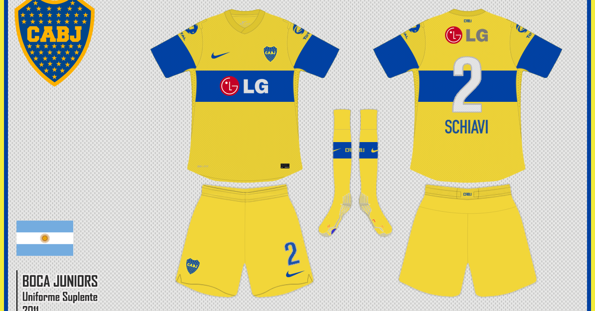 Niiko Kits: Boca Juniors (ARG) 2011-12 [Away Kit]