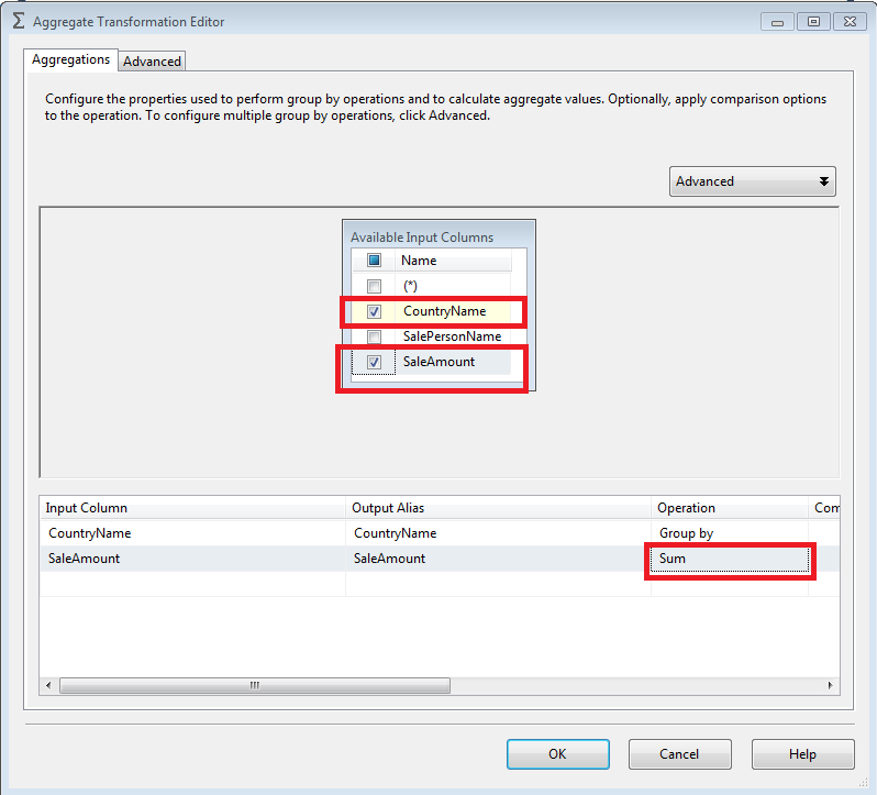 Welcome To TechBrothersIT: SSIS - How To Use Aggregate Transformation ...