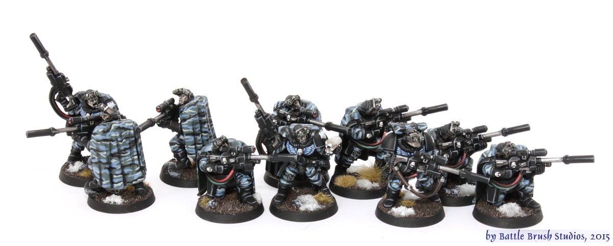 Battle Brush Studios: Showcase: Raven Guard Scouts with Sniper Rifles