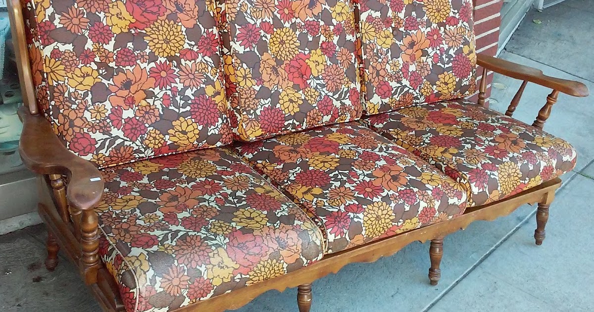 UHURU FURNITURE & COLLECTIBLES: SOLD 6' Colonial Hardwood Sofa with ...