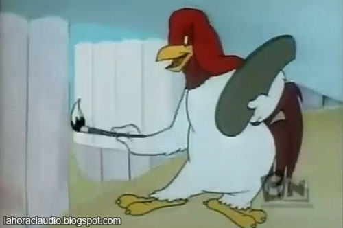 El Gallo Claudio con Kike el gavilan - Henhouse Henery