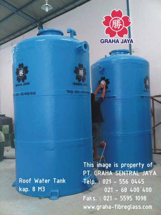 Kuras WC Tanpa Mahal: Tangki air fiberglass, tandon air, tangki penguin ...