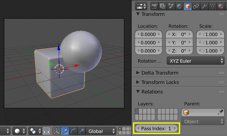 Blender 2.77 後製 : 物件分離 - ID Mask Node
