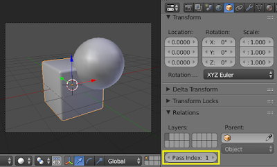 Blender 2.77 後製 : 物件分離 - ID Mask Node