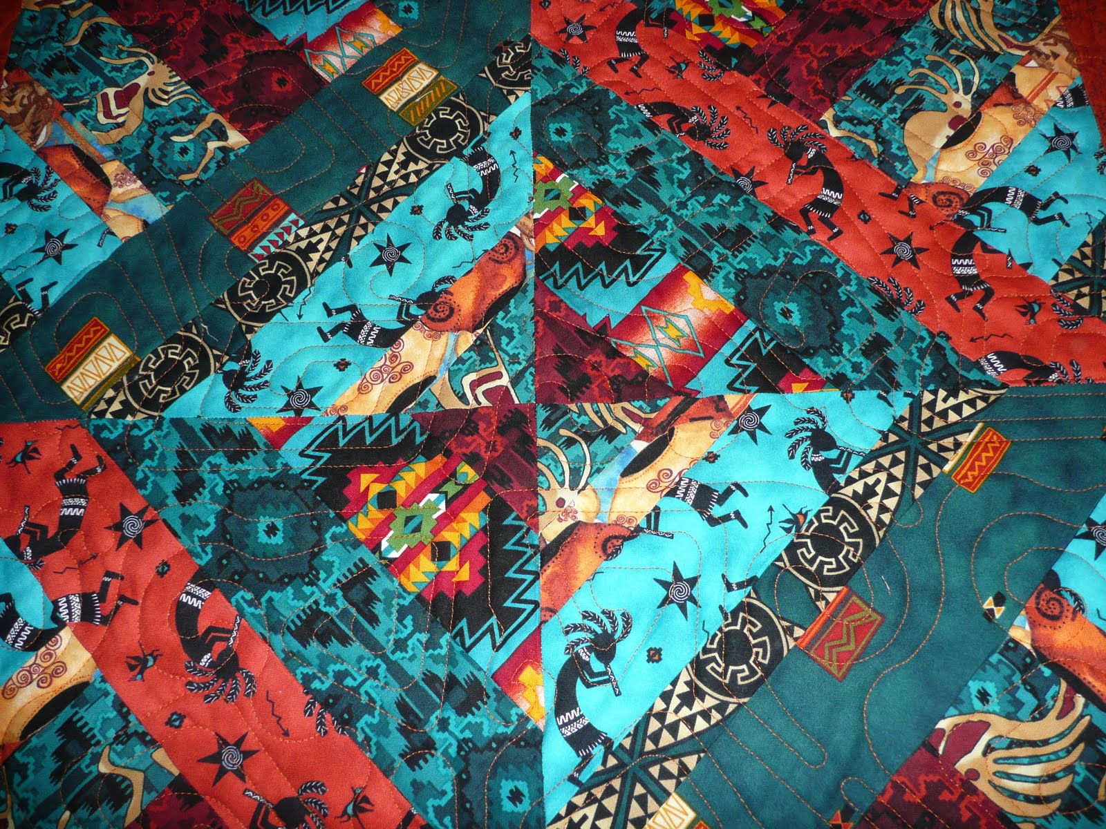 Acorn Ridge Quilting: Sharon's Southwestern Quilt