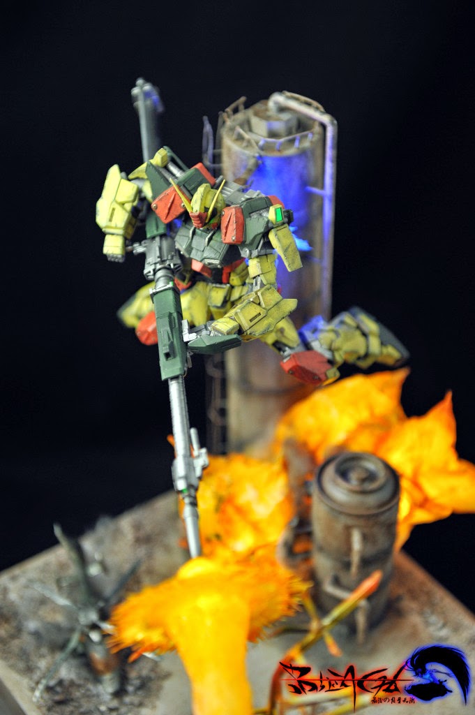 Custom Build: MG 1/100 Buster Gundam Diorama + LED