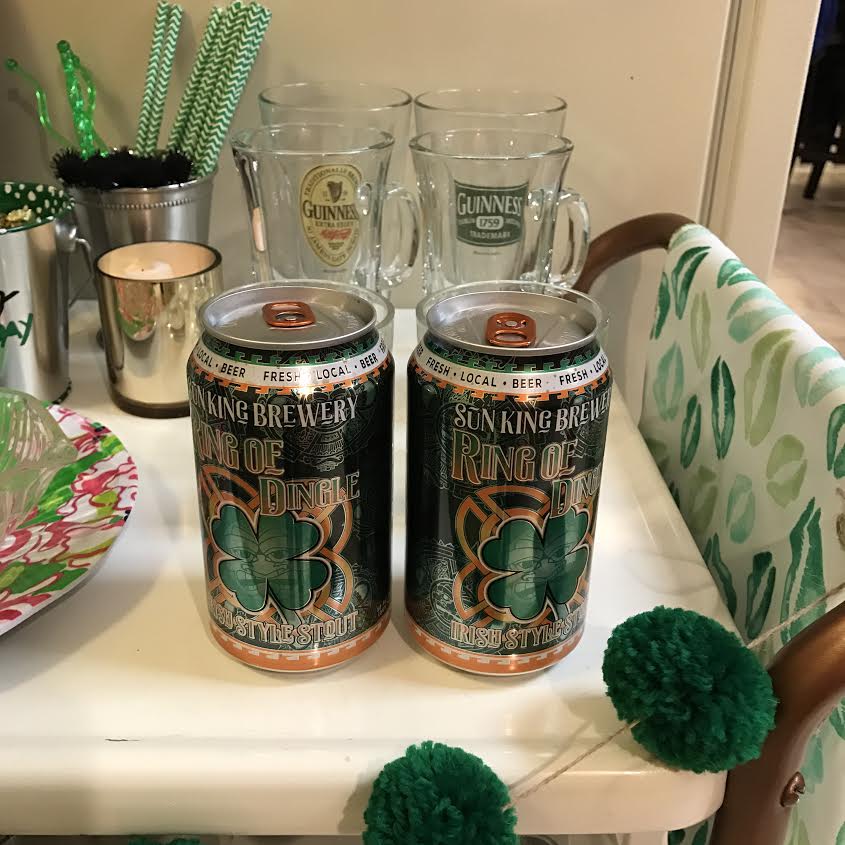 St. Patrick's Day Bar Cart - Curly Sue: an Amanda Condra Designs Blog