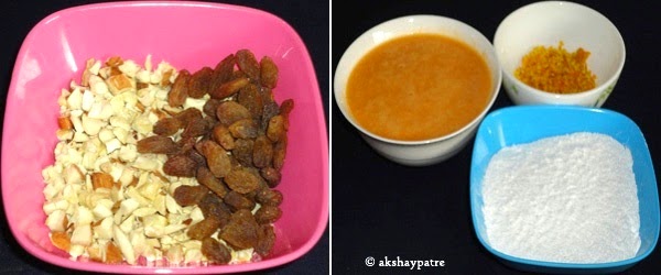 Vidyas Veg Recipes: Orange dry fruits burfi recipe - Santra barfi recipe