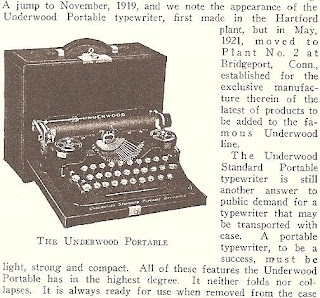 oz.Typewriter: Lee S.Burridge and the Underwood 3 Portable Typewriter