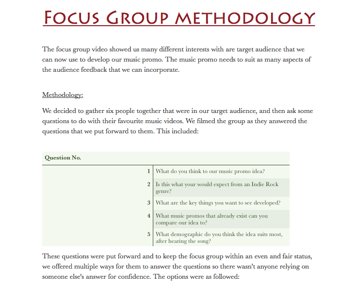 Focus Group Methodology | Richard's A2 Media Studies Blog