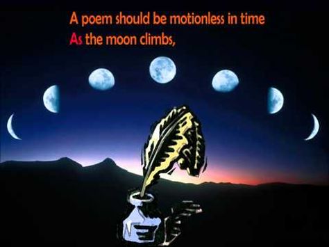 Self Reflexivity: Ars Poetica BY ARCHIBALD MACLEISH