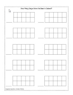 A Garden of Children: How Many Days Have We Been in School: Ten frames ...
