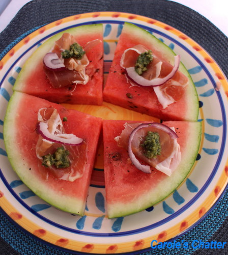 Carole's Chatter: Cool down with a Watermelon "Pizza"