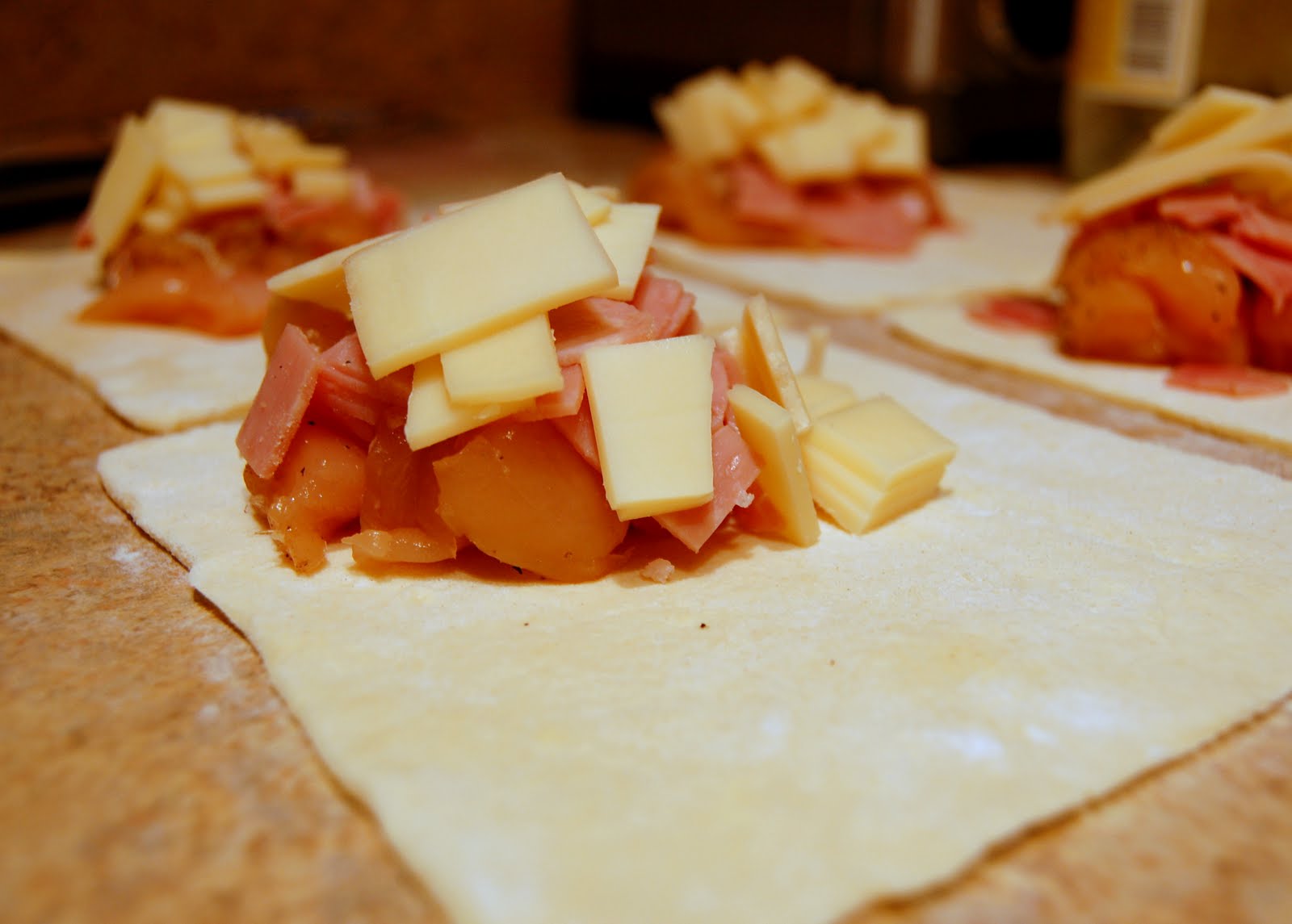 Dwelling & Telling: Recipe: Chicken Triangles