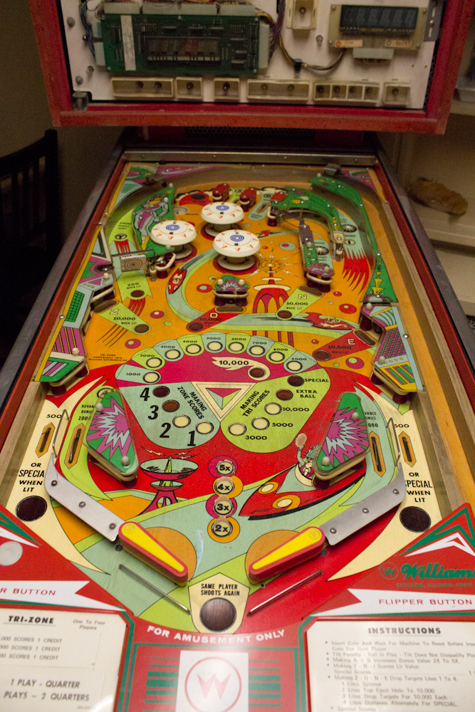A Pinball Newbie's Tri Zone Project