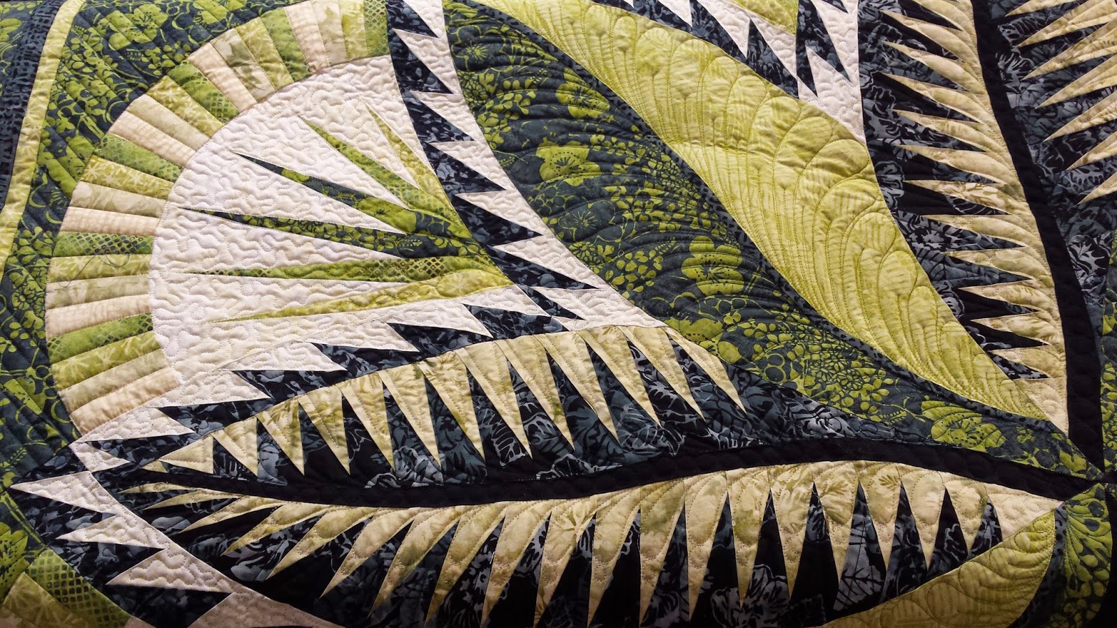 Just Quilted by Gina Boone: Lucille's Fire Island Hosta Quilt