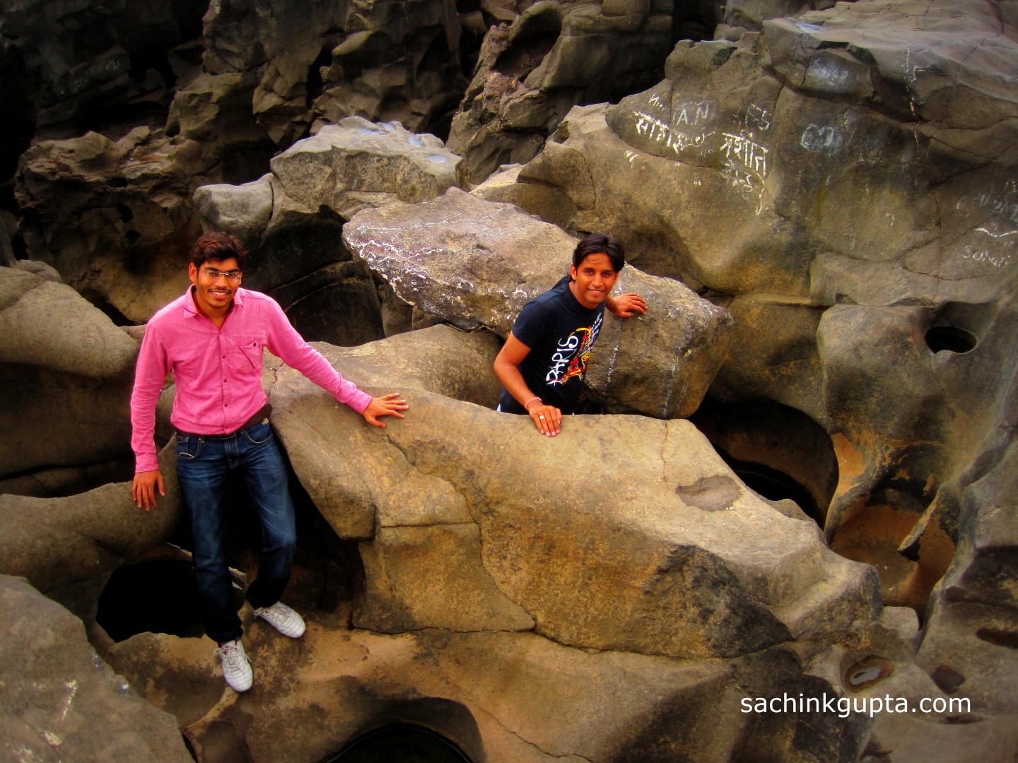 Natural potholes near Takli Haji in the River Kukdi ~ Welcome to ...