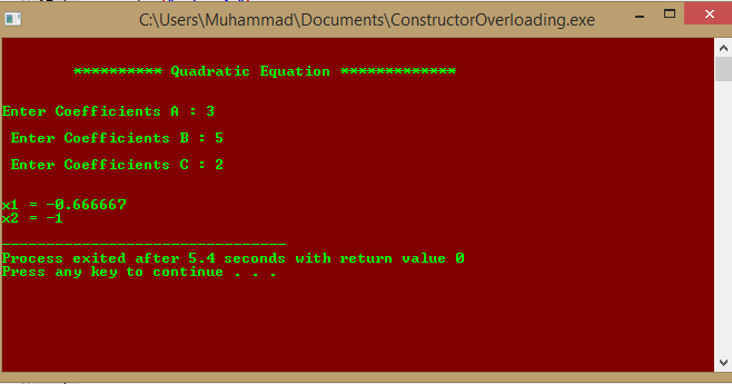 Quadratic Equation in C++ - PProgramming