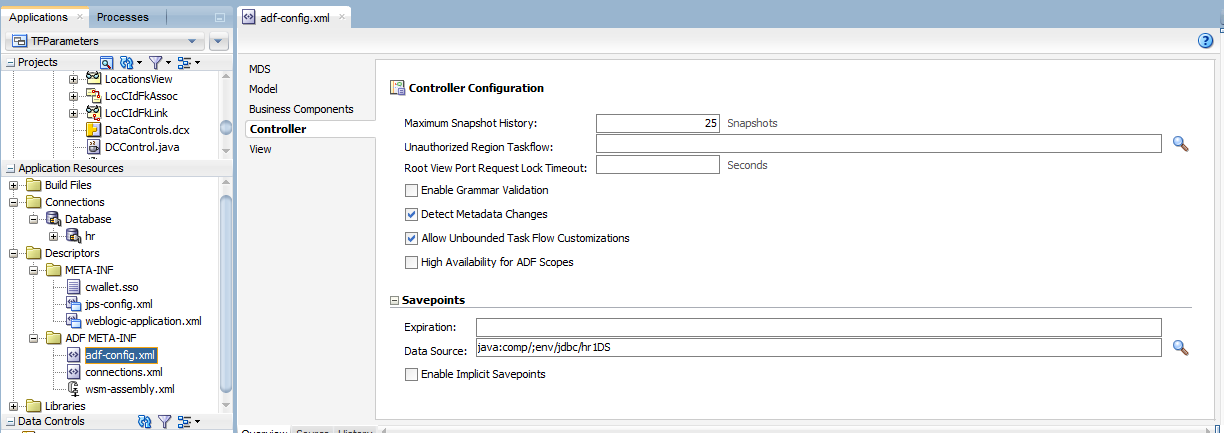 Oracle ADF World: Oracle ADF Save Point