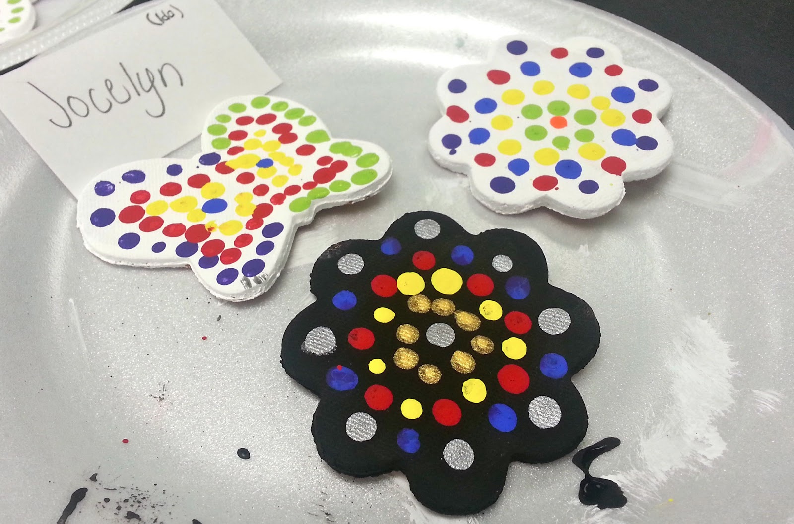 Australian Dot Art Clay Magnets | Art with Mrs. Nguyen