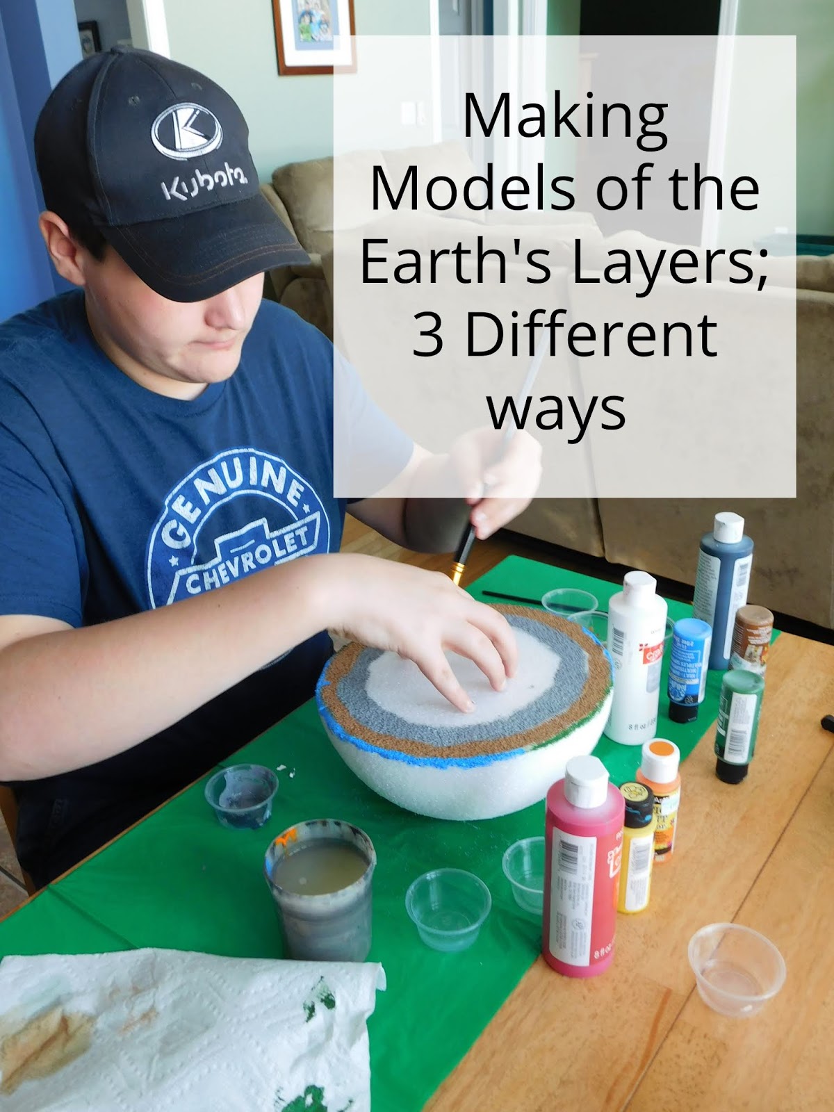 100 Days of Science-- #64 Making a Model of Earth's Layers