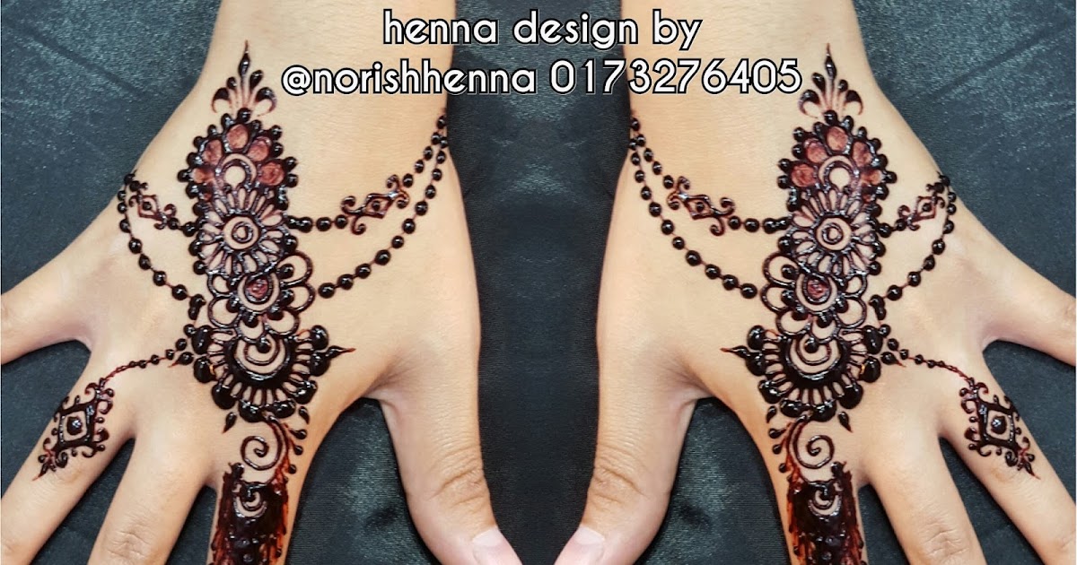 Motif Inai Tangan Simple