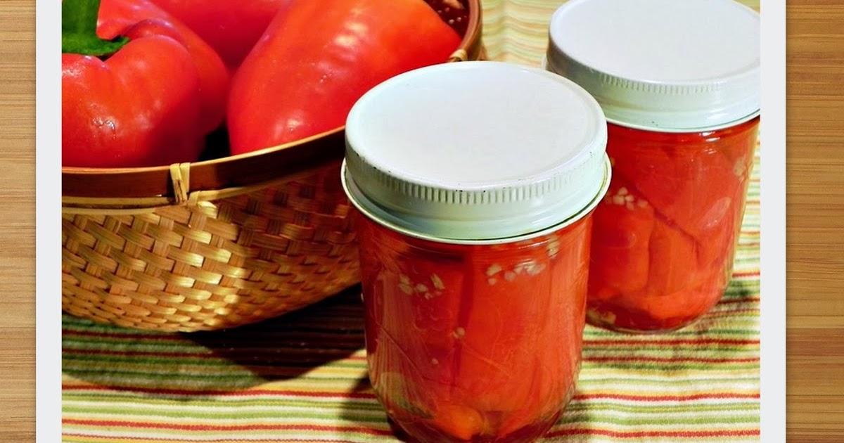 The Iowa Housewife: Wonderful, Easy Pimientos - Marinated Sweet Peppers ...