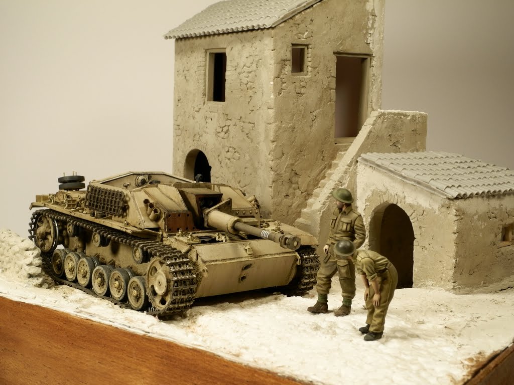 "Jerry got his!" - KOed StuG III G diorama WIP, Italy 1944 ...