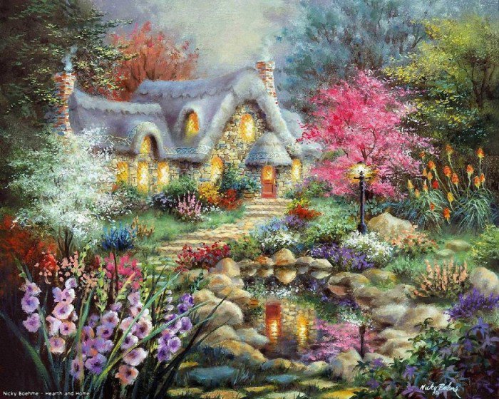 Mon jardin fleuri: De beaux tableaux de paysage et de massifs fleuris